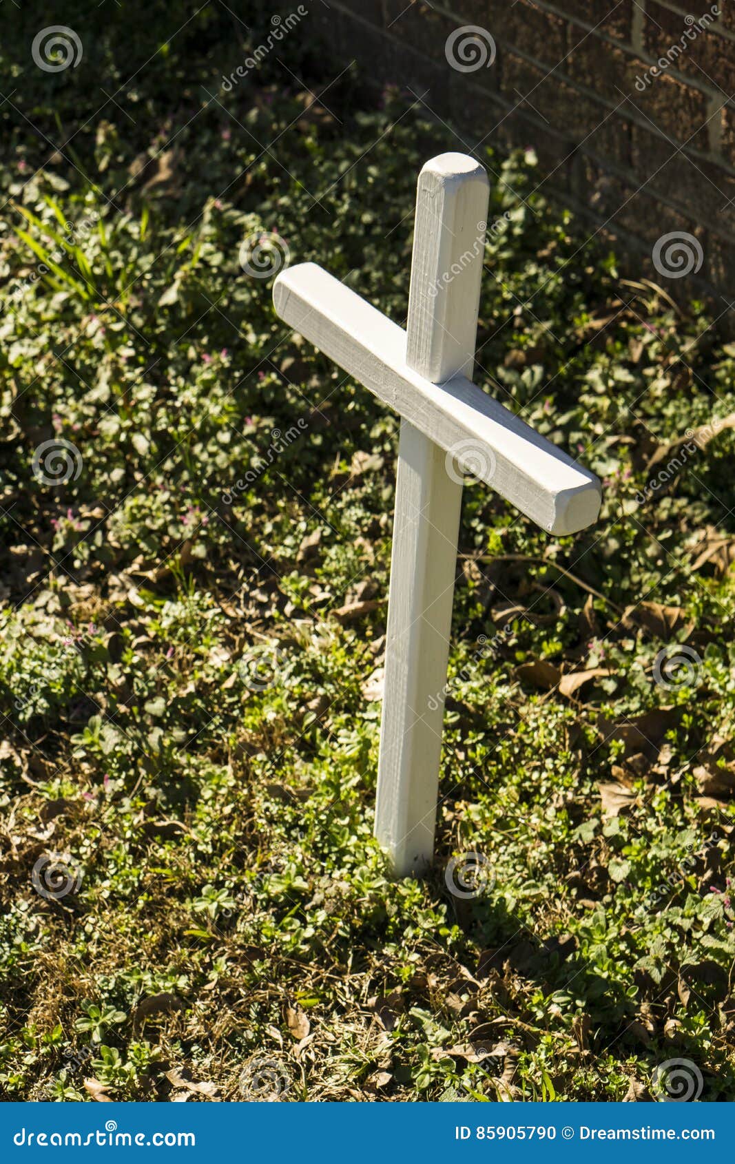Small white cross stock photo. Image of strong, white - 85905790