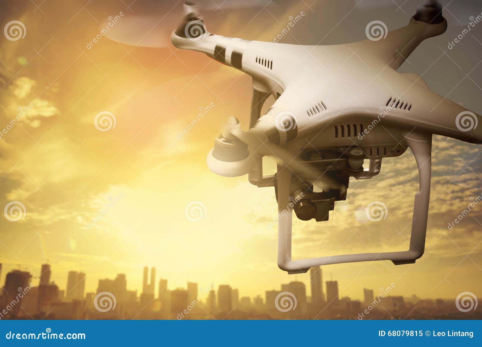 White Drone Quadcopter With Camera I Royalty-Free Stock Image ...
