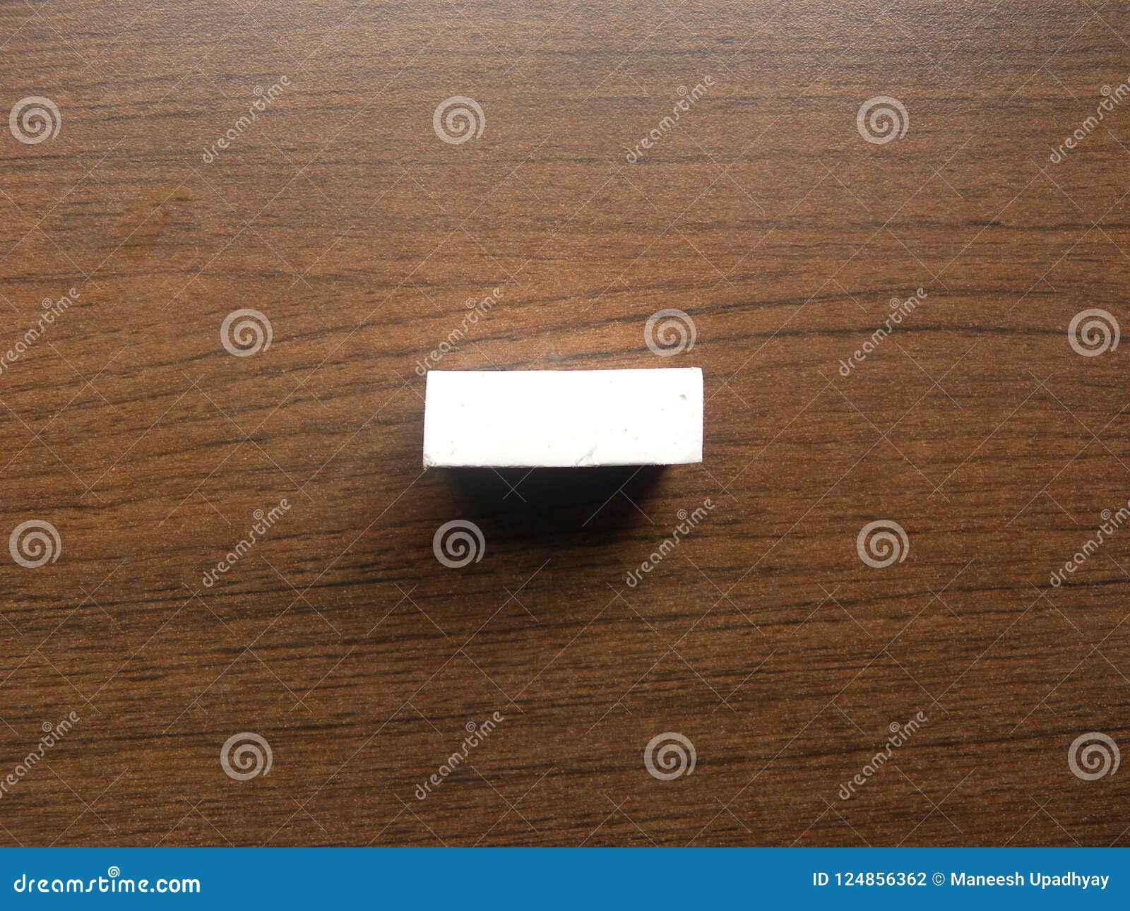 Small white eraser stock photo. Image of rectangle, business - 124856362