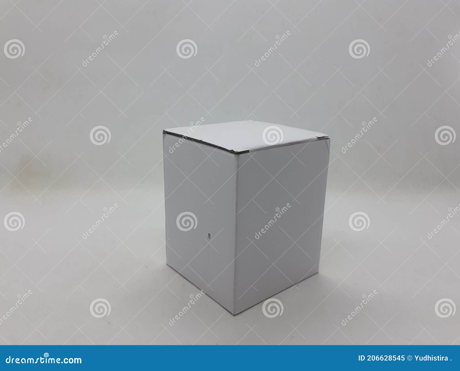 A Small White Foldable Paper Boxes in White Isolation Background Stock ...
