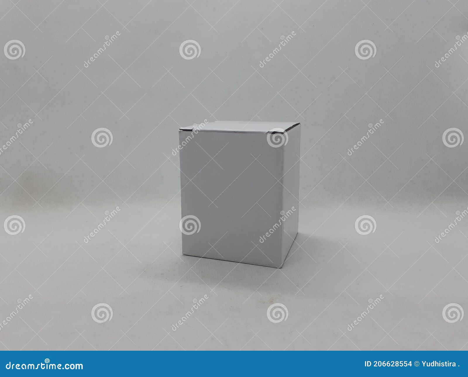 A Small White Foldable Paper Boxes in White Isolation Background Stock ...