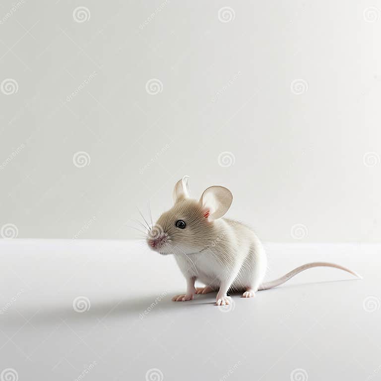 A small white mouse stock image. Illustration of click - 280449165