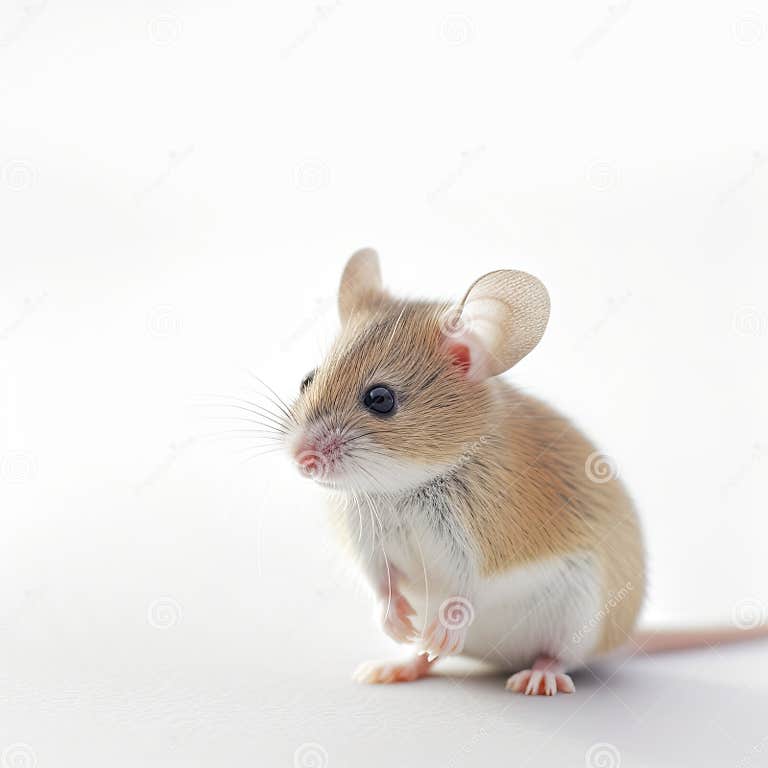 A small white mouse stock image. Illustration of tail - 280993649