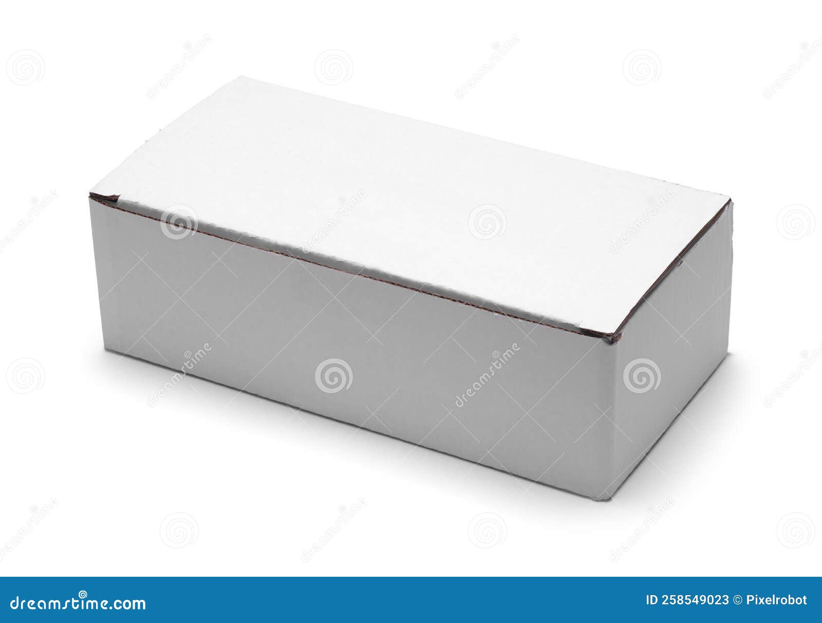 Small White Rectangle Box stock image. Image of packing - 258549023