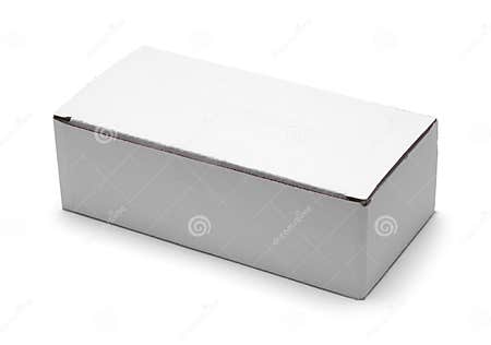 Small White Rectangle Box stock image. Image of packing - 258549023