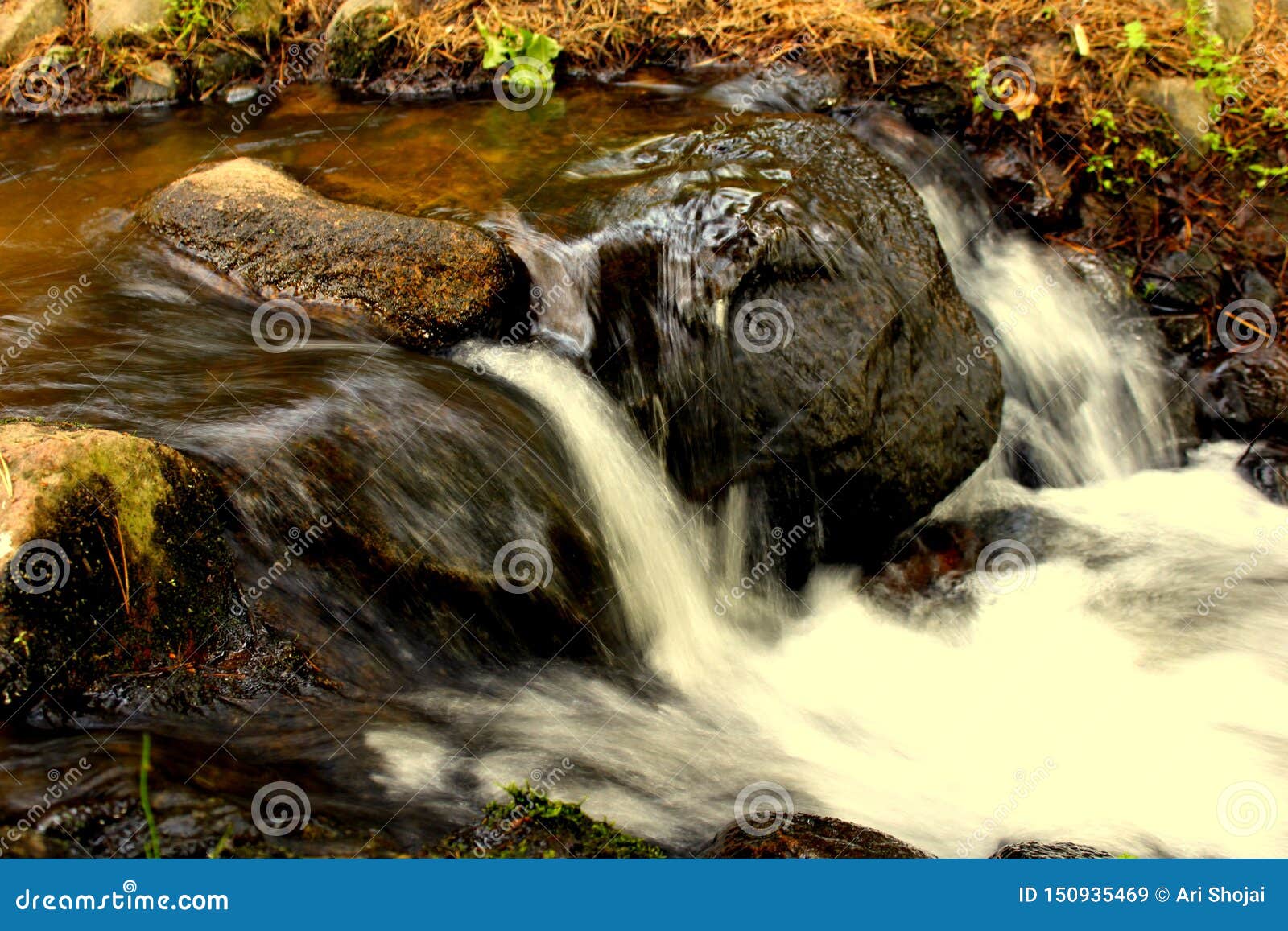 A Small White-soft Waterfall Covering Sharp Structure of Huge Dark ...