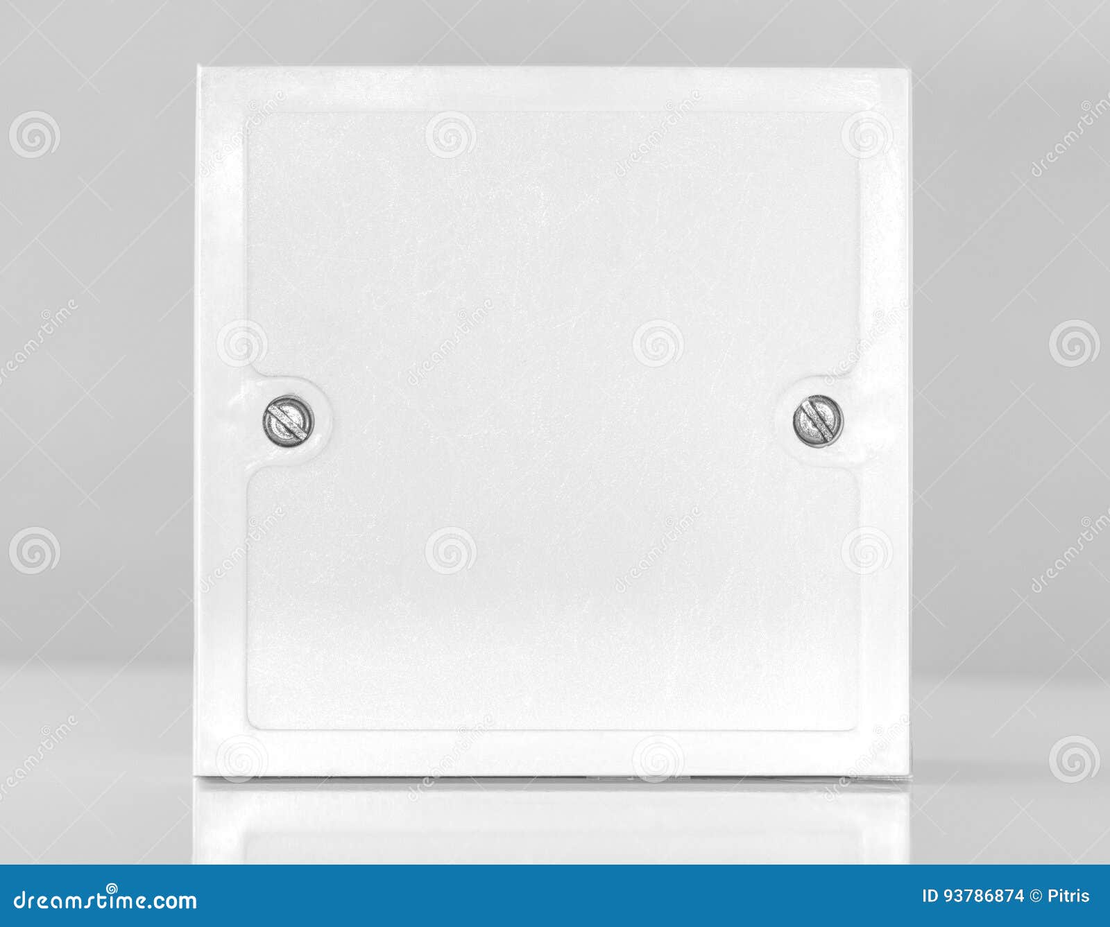 Small White Square Electrical Junction Box Stock Photo - Image of ...