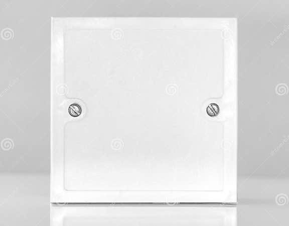 Small White Square Electrical Junction Box Stock Photo - Image of ...