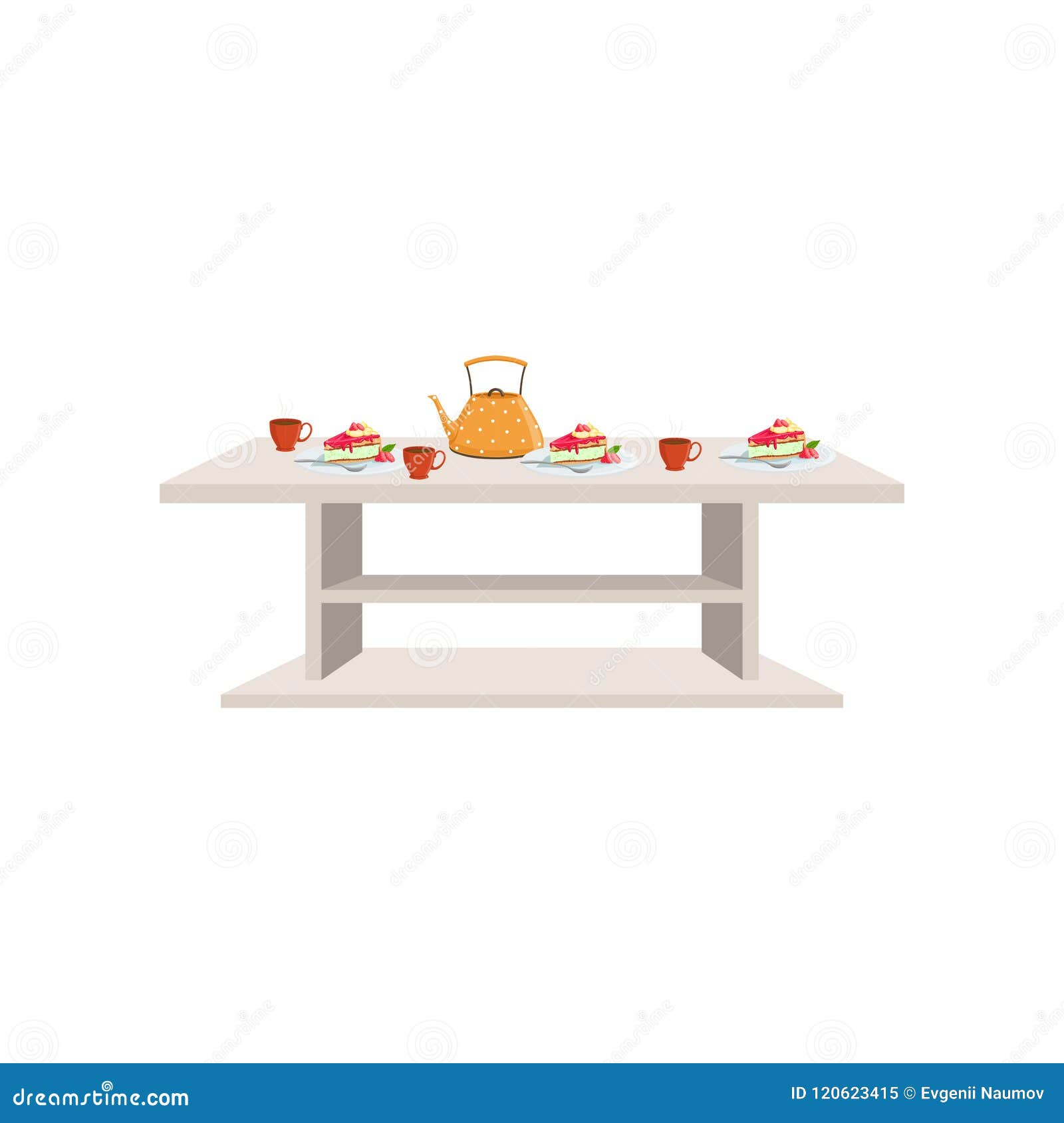 Three Cups Plates Table Stock Illustrations – 7 Three Cups Plates Table ...
