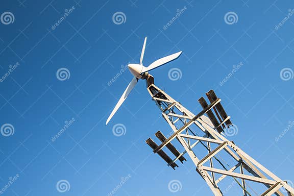 Small wind generator stock image. Image of rotor, natural - 46180445