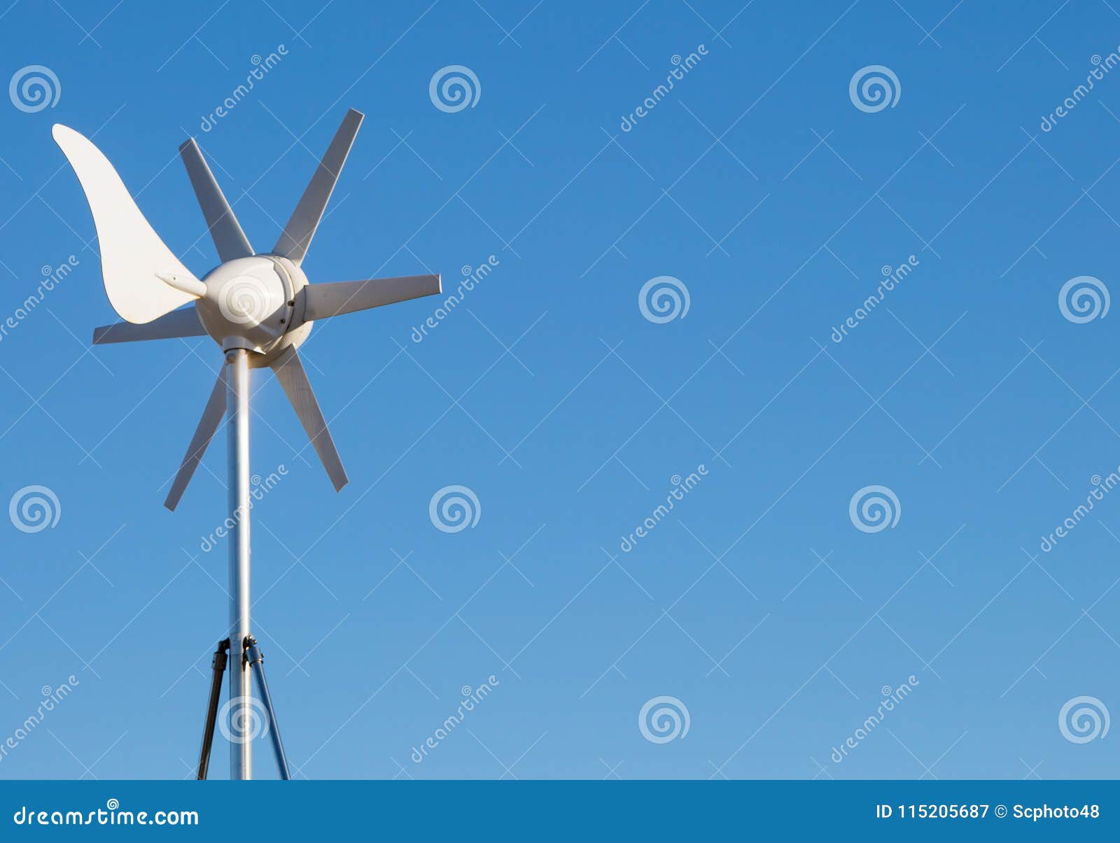 Small Wind Powered Electric Generator Stock Image - Image of ...