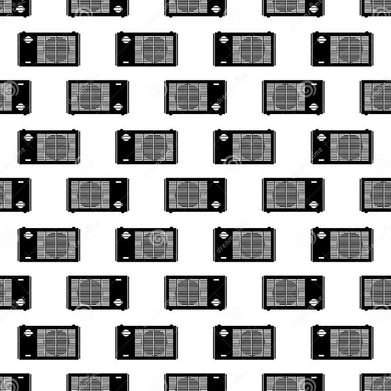 Small Window Air Conditioner Pattern Seamless Vector Stock Vector ...