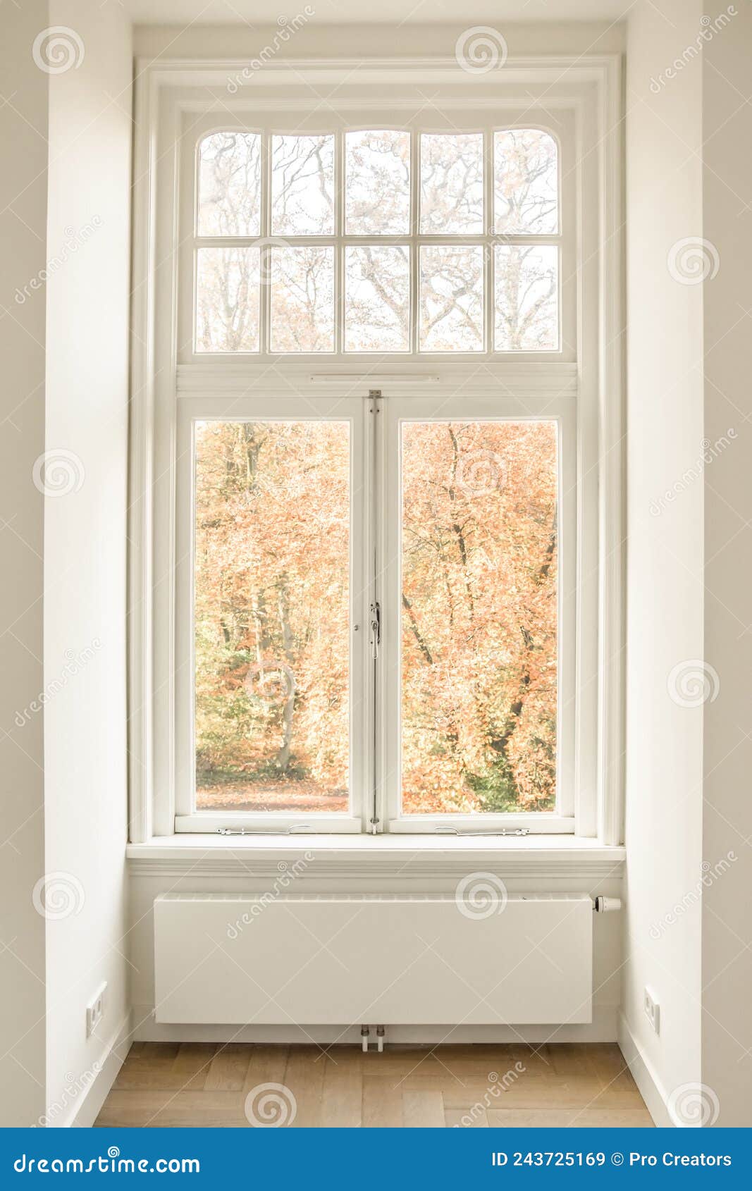 View from the Window of a Cozy House Stock Image - Image of parquet ...