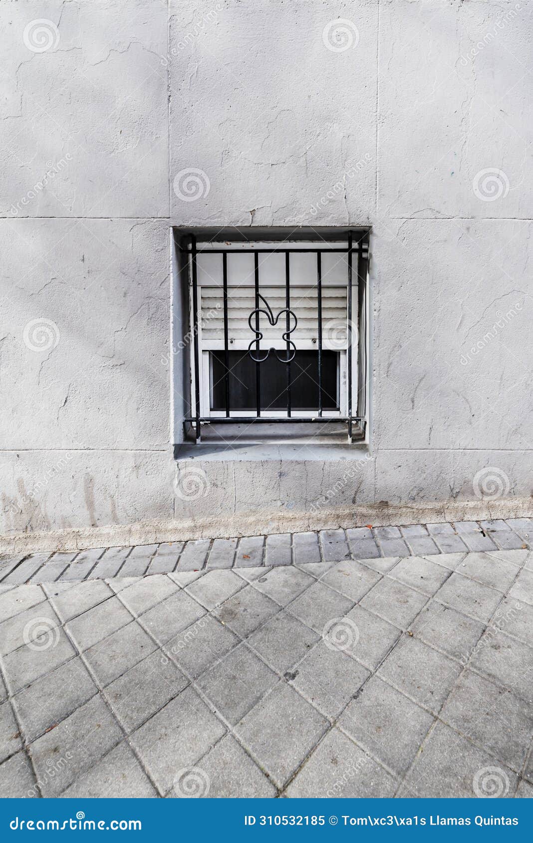 A Small Window at Ground Level on the Street Stock Image - Image of ...