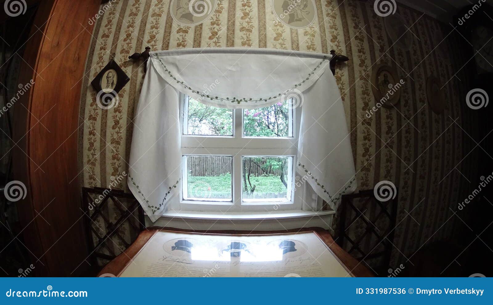 Small Window in an Old House. Stock Photo - Image of exit, architecture ...