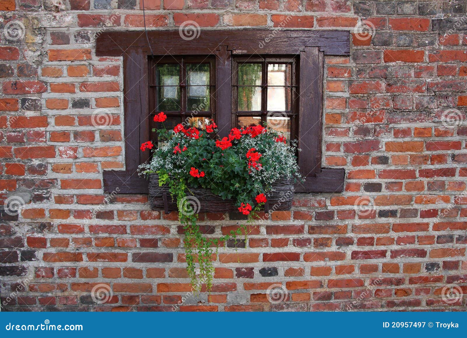 Small Window of Old Medieval House. Stock Image - Image of brick ...