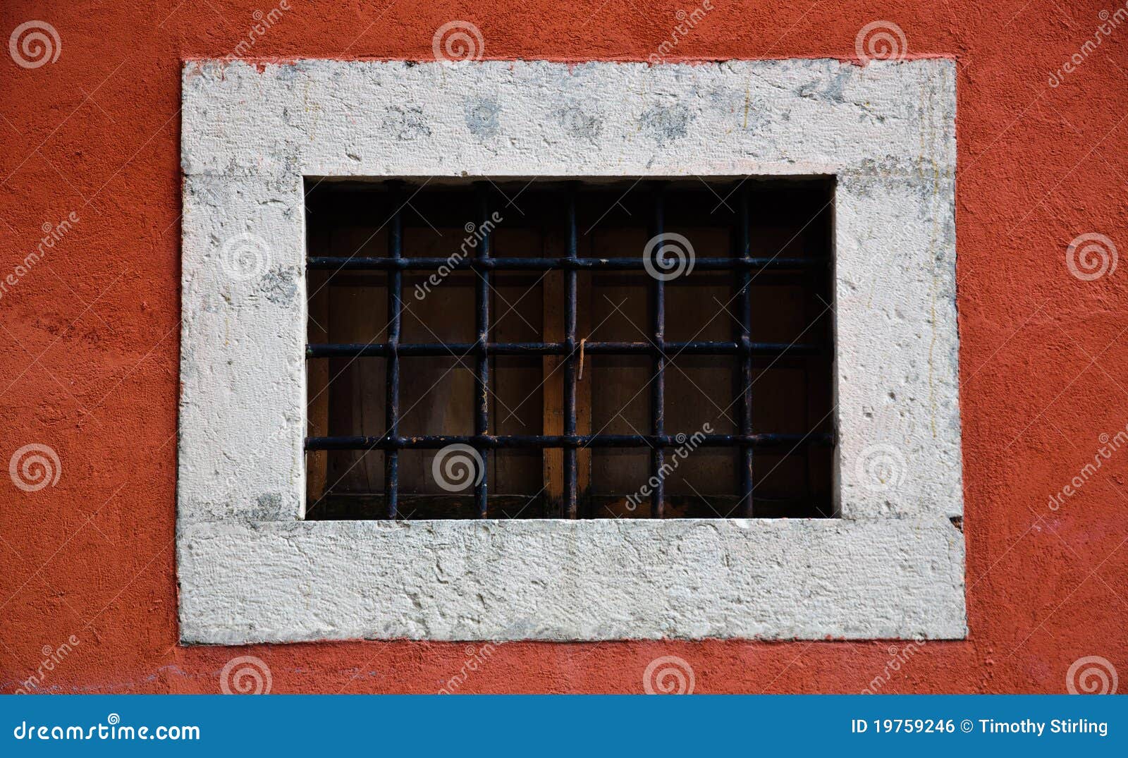 One Small Window On Brick Wall Facade Ruined Architecture Royalty-Free ...