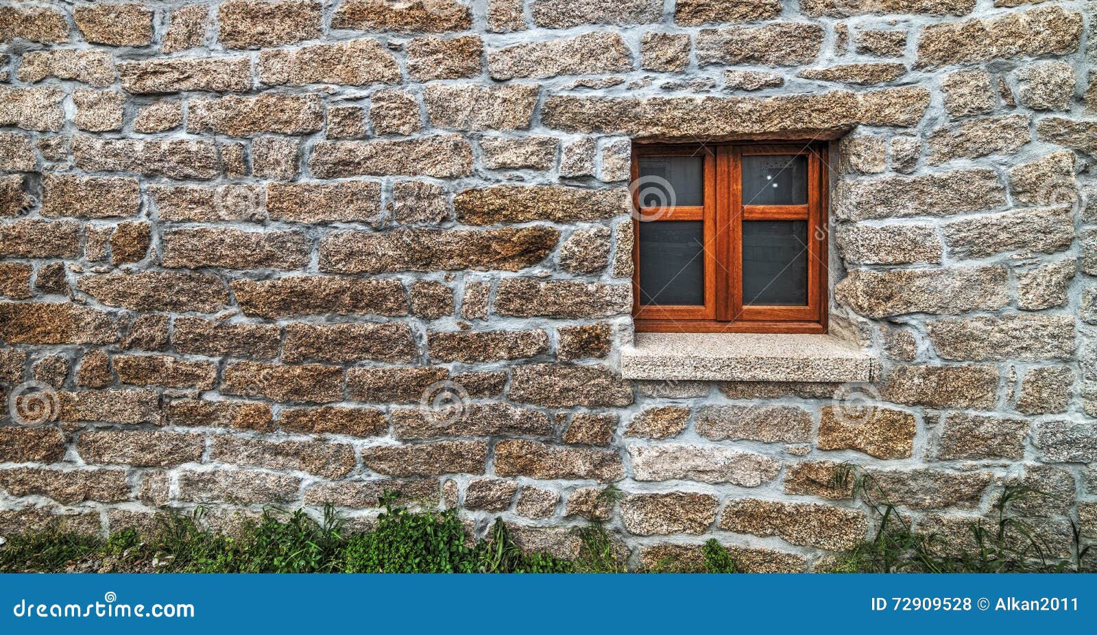 Small Window in a Rustic Wall Stock Photo - Image of vacation, city ...