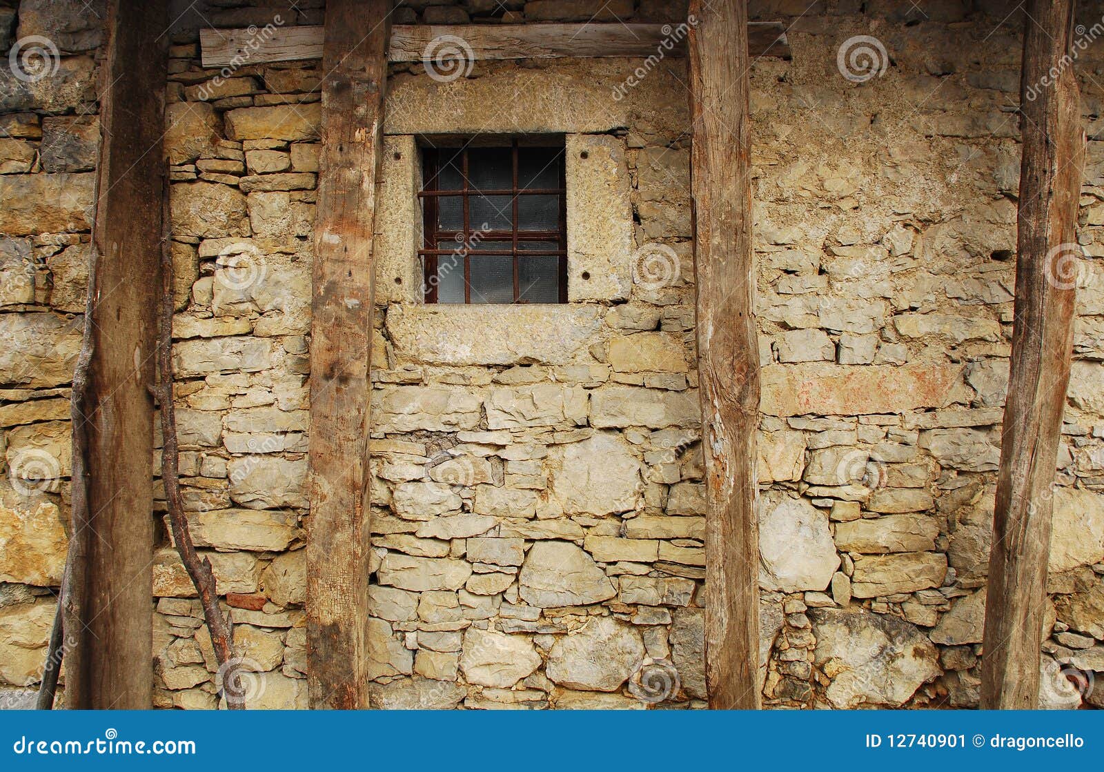 Small Window in Topolo stock image. Image of derelict - 12740901