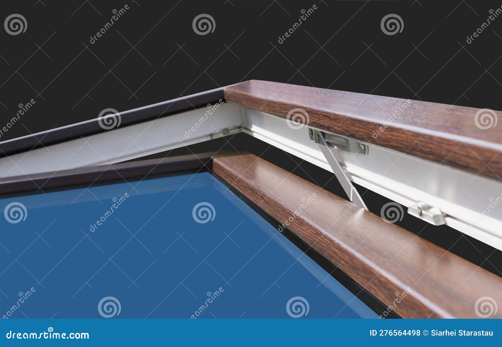 Small Window Transom Made of Plastic Stock Photo - Image of closeup ...