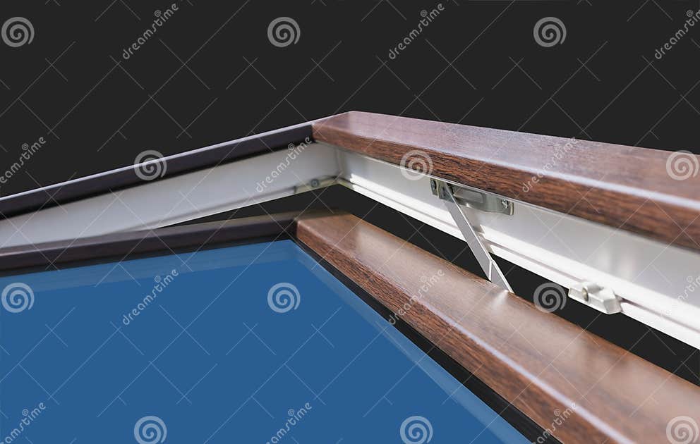 Small Window Transom Made of Plastic Stock Photo - Image of closeup ...