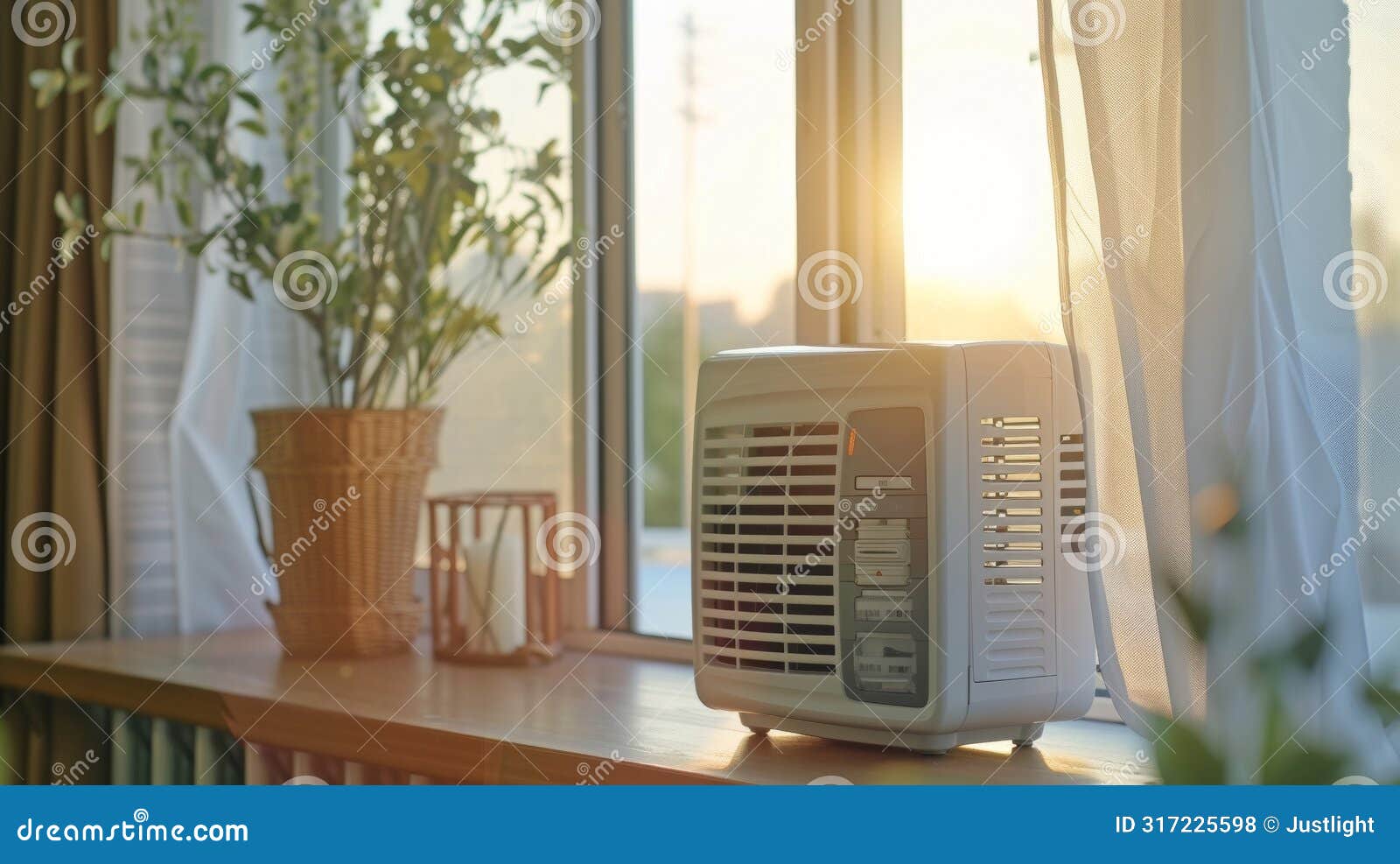 A Small Window Unit Evaporative Cooler Perfect for Cooling a Single ...