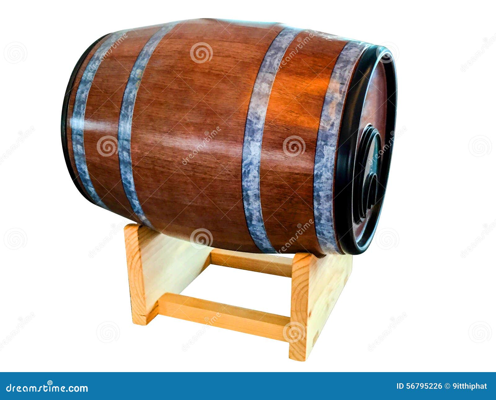 Small wine barrel stock photo. Image of large, alcohol - 56795226