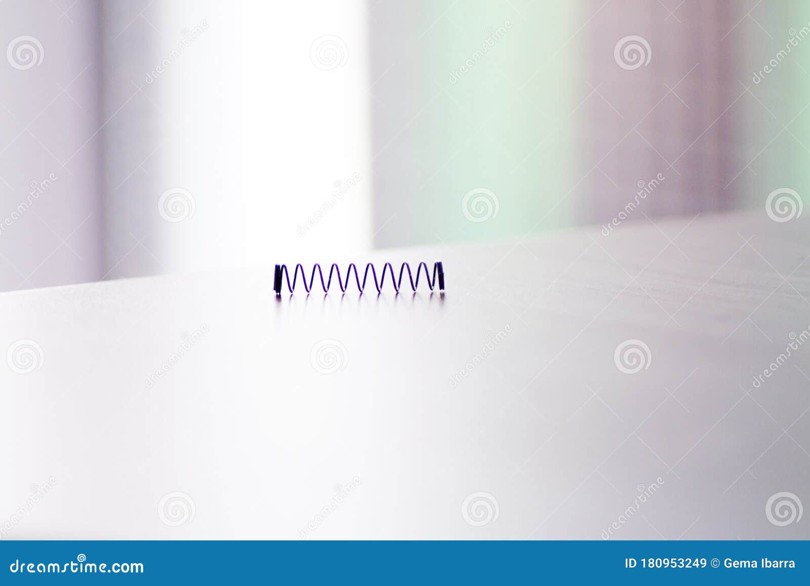 Small Wire Spring of a Ballpoint Pen Stock Image - Image of suspension ...