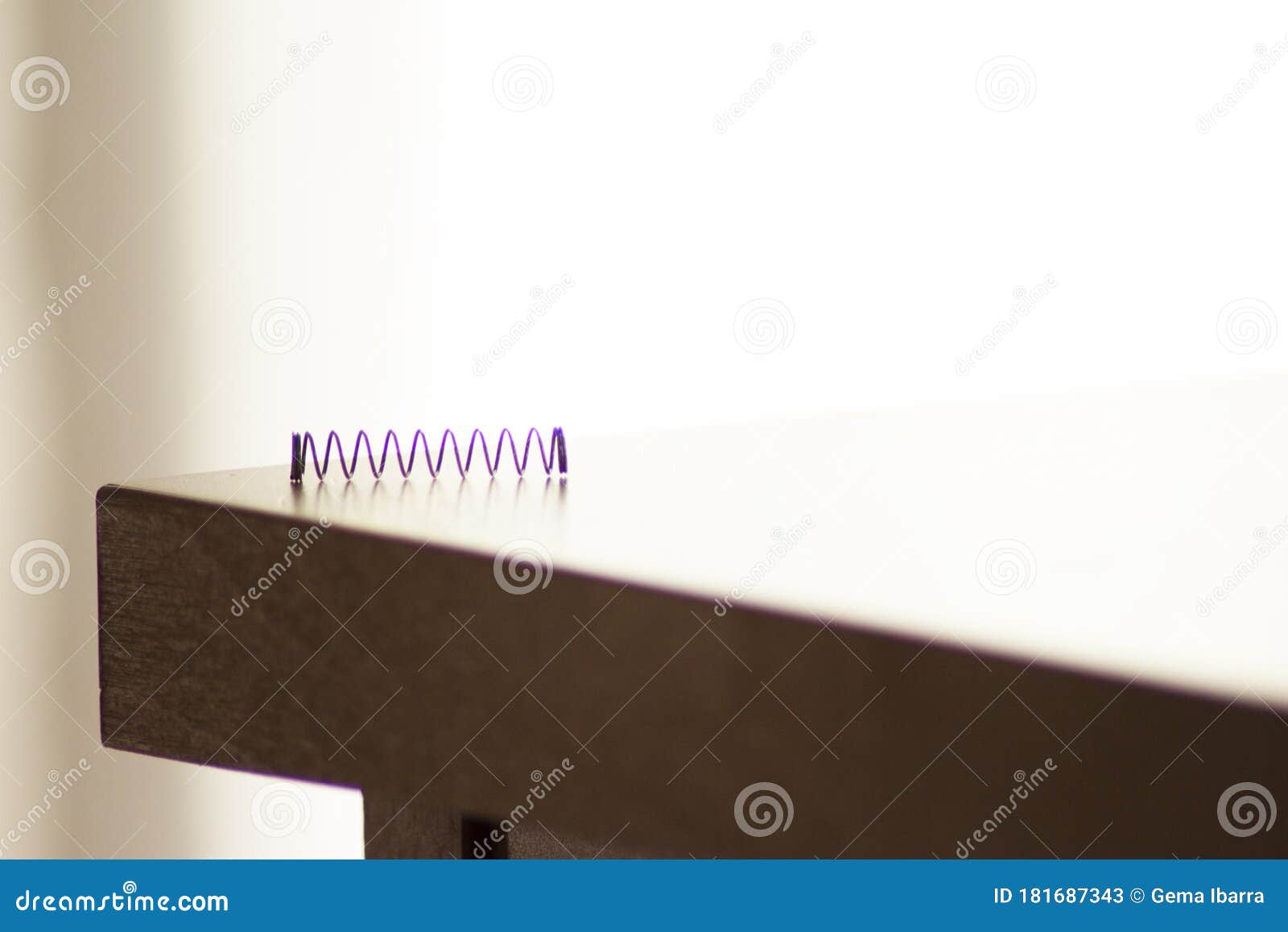 Small Wire Spring of a Ballpoint Pen Stock Image - Image of technology ...