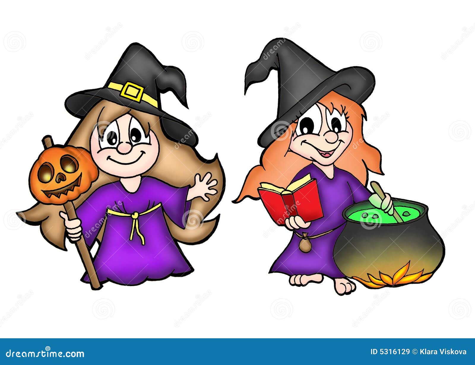 Small witches stock illustration. Illustration of activity - 5316129