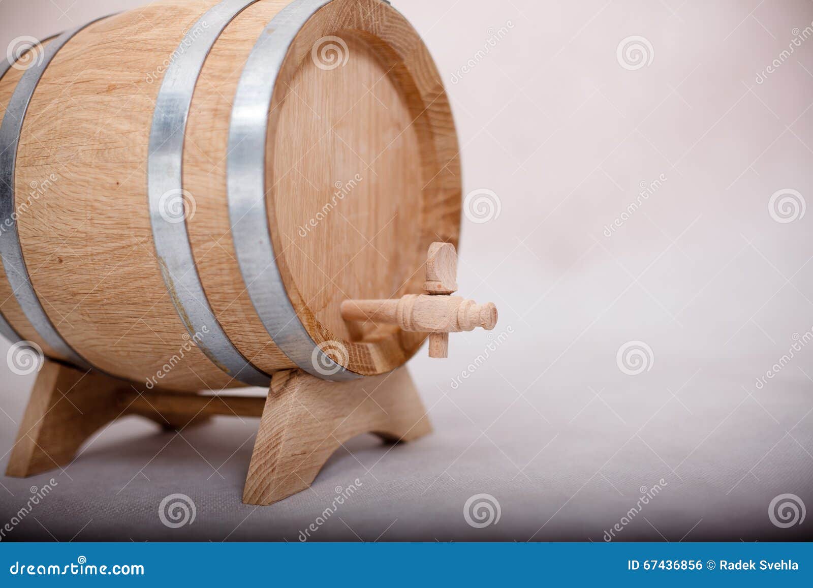 Small wooden cask. stock photo. Image of retro, beverage - 67436856