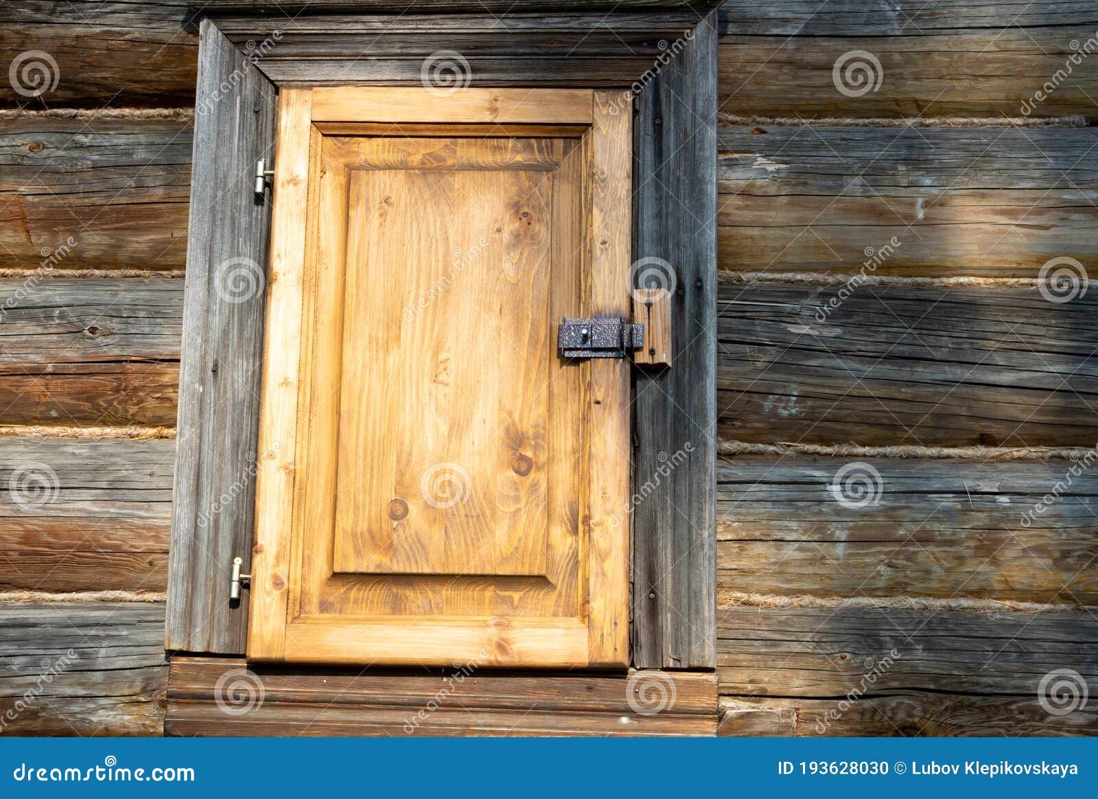 A Small Wooden Door in a Wooden House Stock Photo - Image of small ...