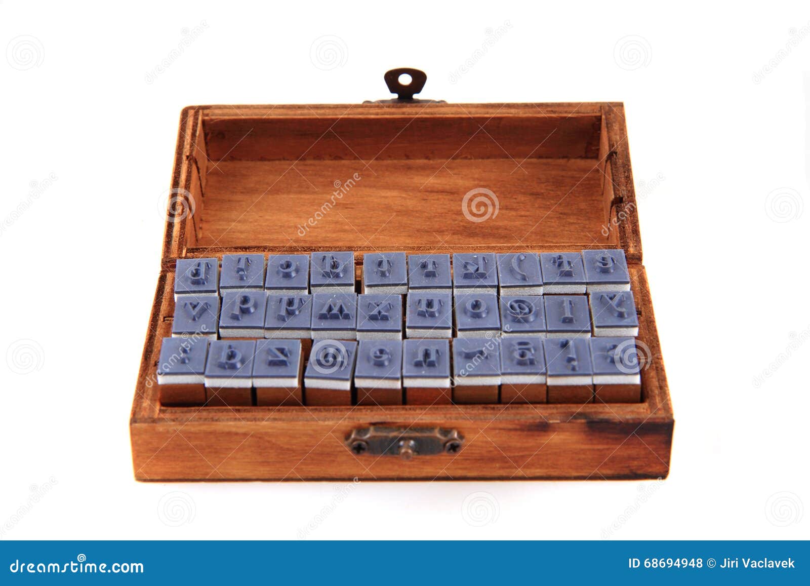 Small wooden hand printer stock photo. Image of texture - 68694948