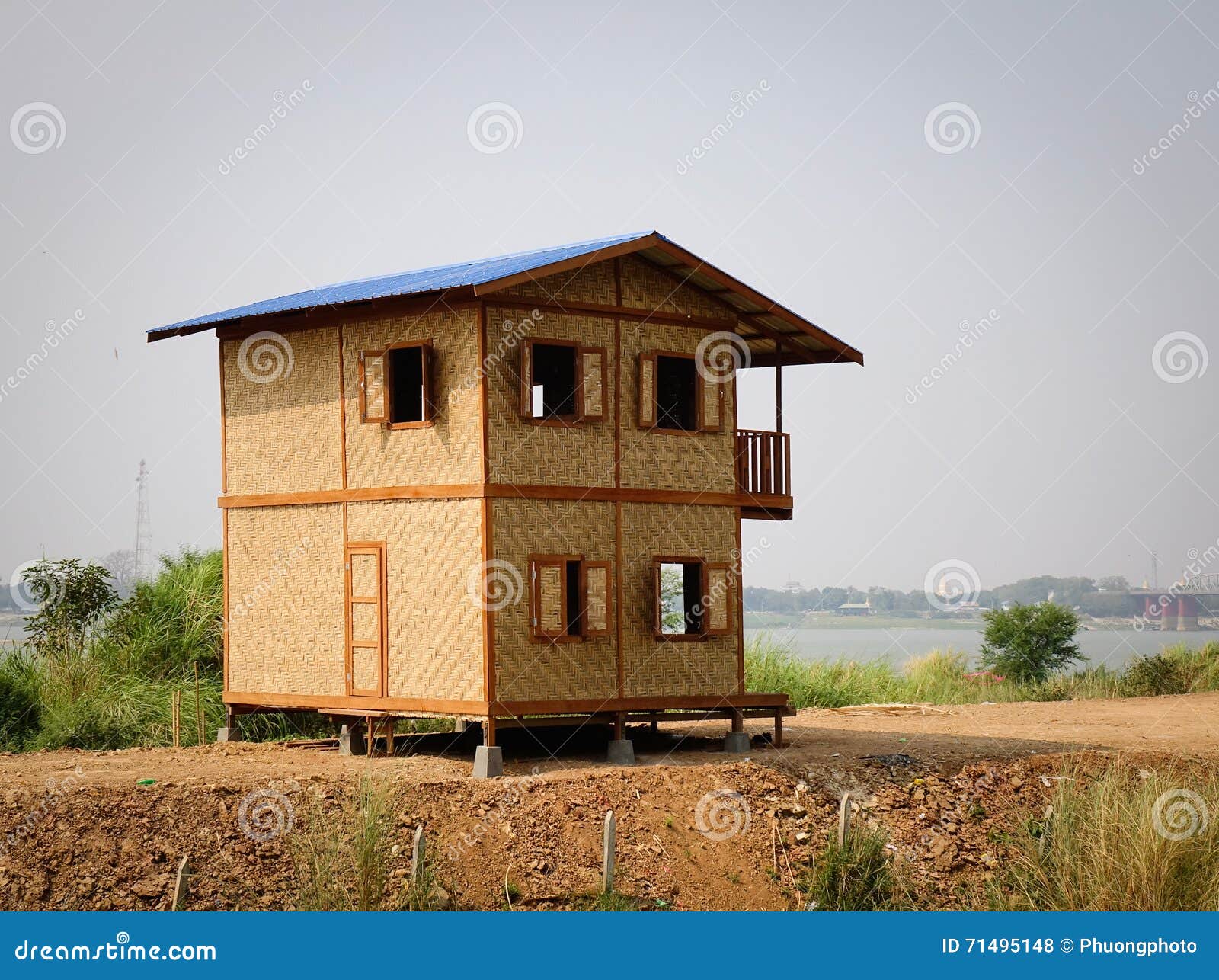 Small Wooden House in Mandalay, Myanmar Stock Photo - Image of nuns ...