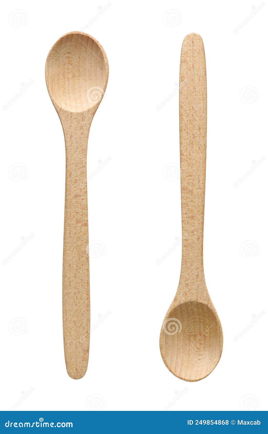 Small Wooden Spoons, Cut Out, Photo Stacking Stock Photo - Image of ...