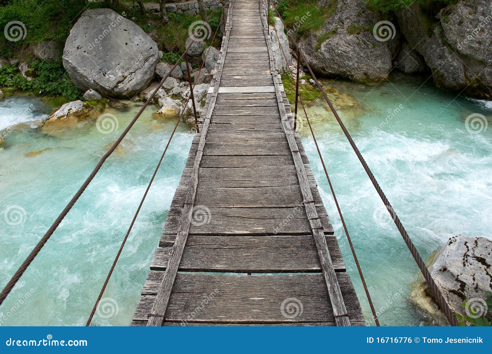 Small Wooden,suspension Bridge Stock Photo - Image of swing, unstable ...