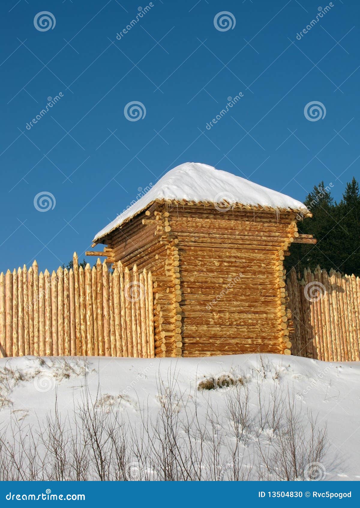 Small wooden tower stock photo. Image of architecture - 13504830