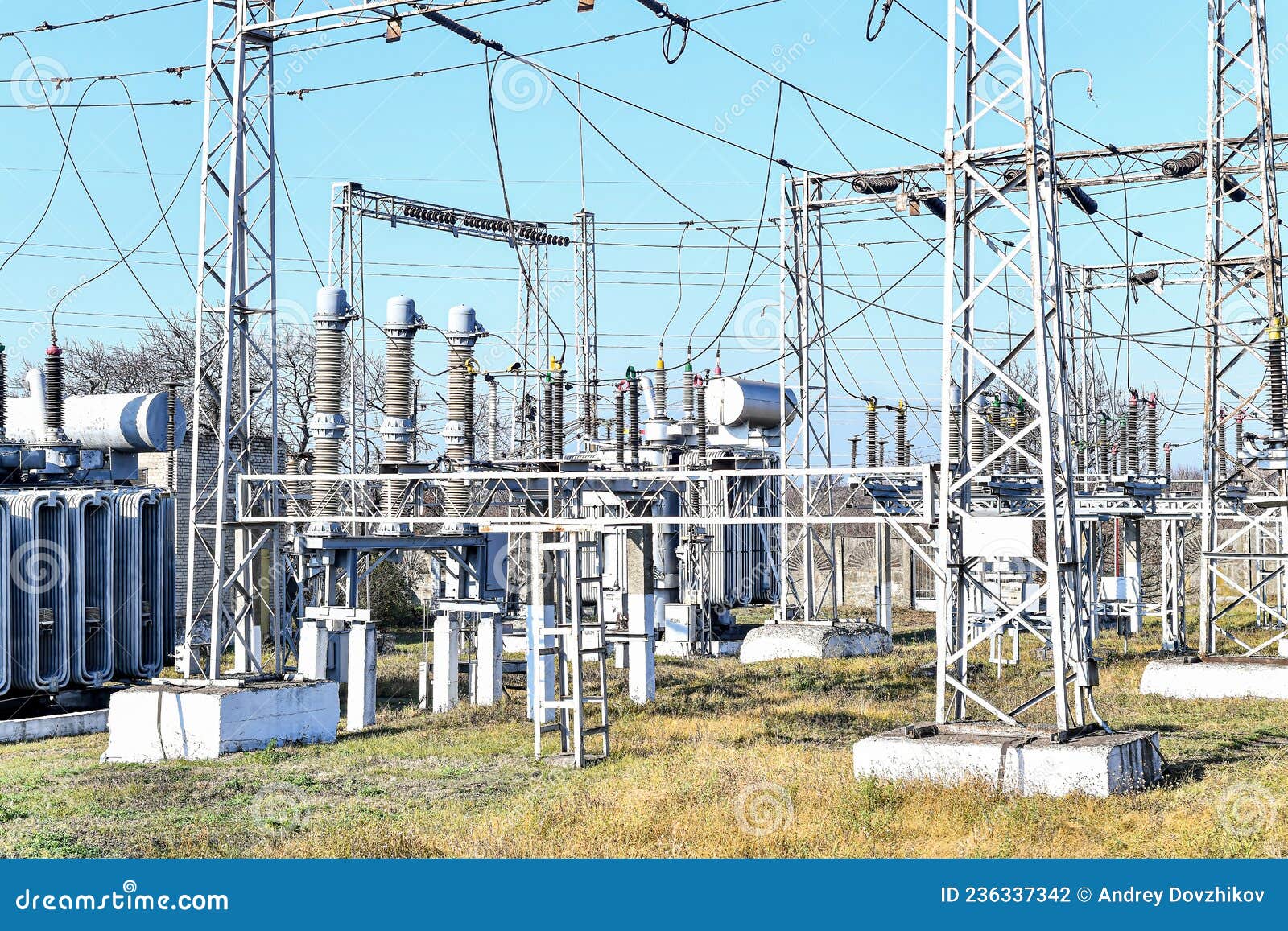 A Small Working Transformer Near the Groaning House Stock Photo - Image ...