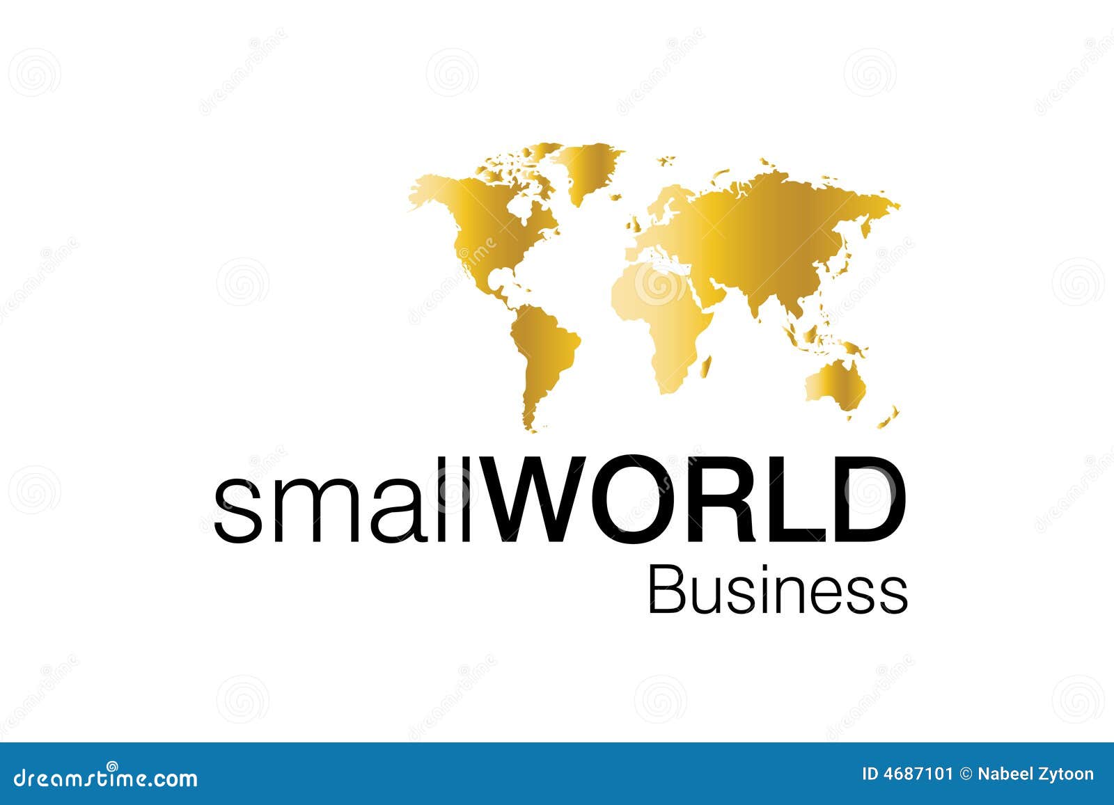 Small World Business Logo stock vector. Illustration of world - 4687101