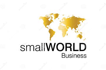 Small World Business Logo stock vector. Illustration of world - 4687101