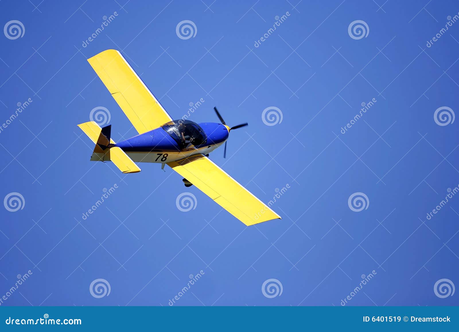 Small yellow airplane stock image. Image of plane, cutout - 6401519