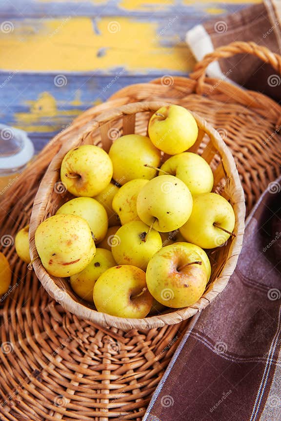 Small yellow apples stock image. Image of small, healthy - 130622639