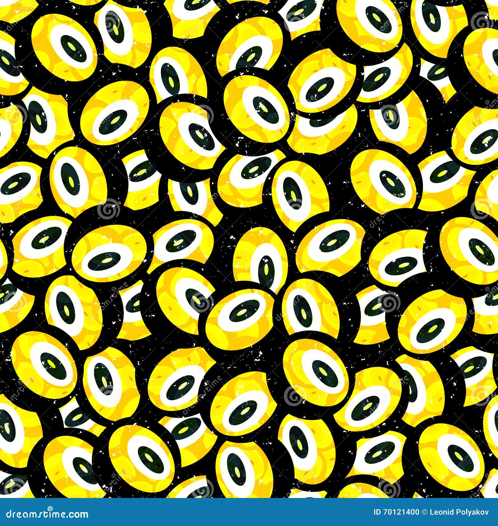 Small Yellow Balls Seamless Geometric Pattern Stock Vector ...
