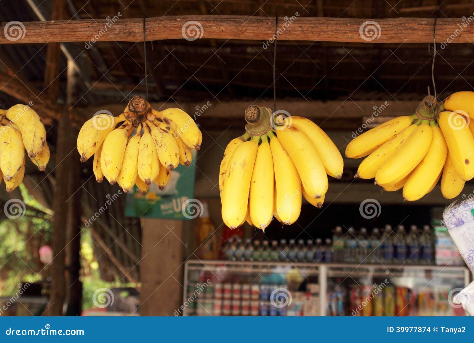 Small yellow bananas stock photo. Image of shop, fruit - 39977874