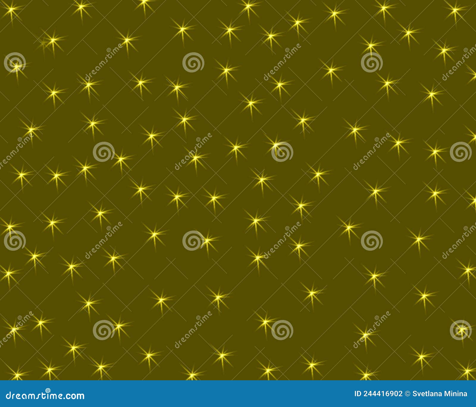 Small Yellow Stars on a Dark Yellow Background Stock Illustration ...