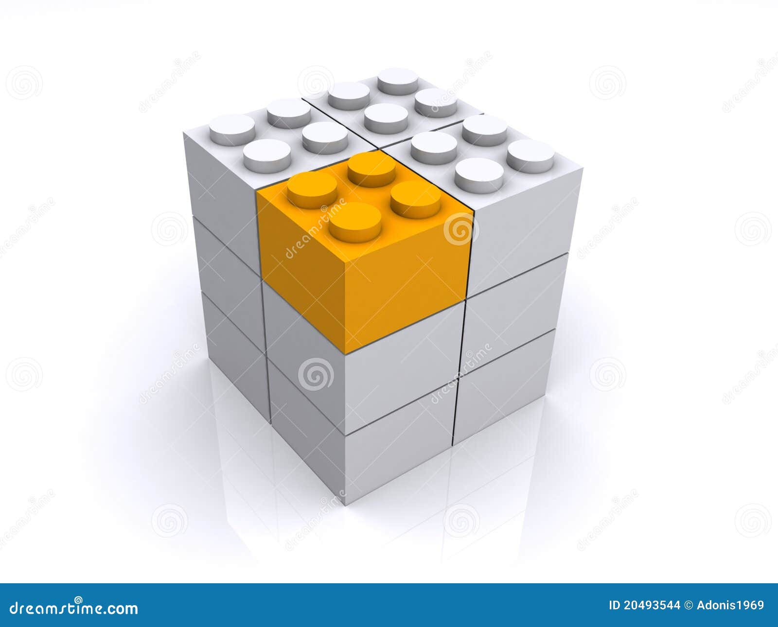 Small Yellow and White Cubes Stock Illustration - Illustration of ...