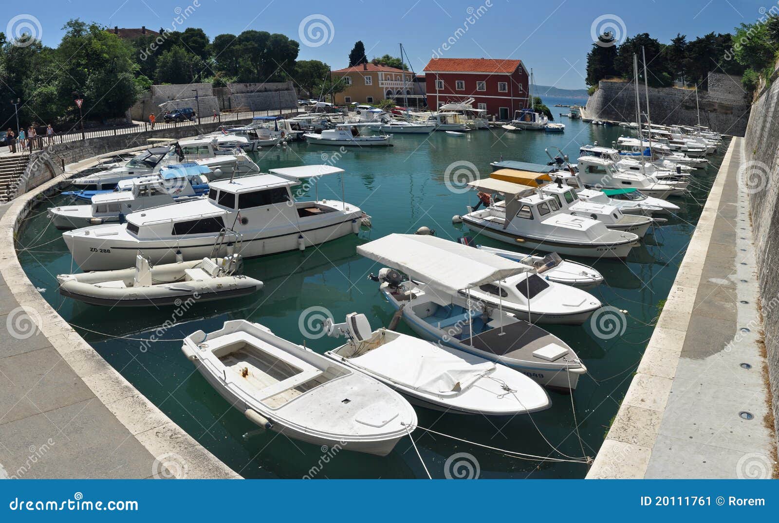 Small Zadar port editorial photo. Image of town, gate - 20111761