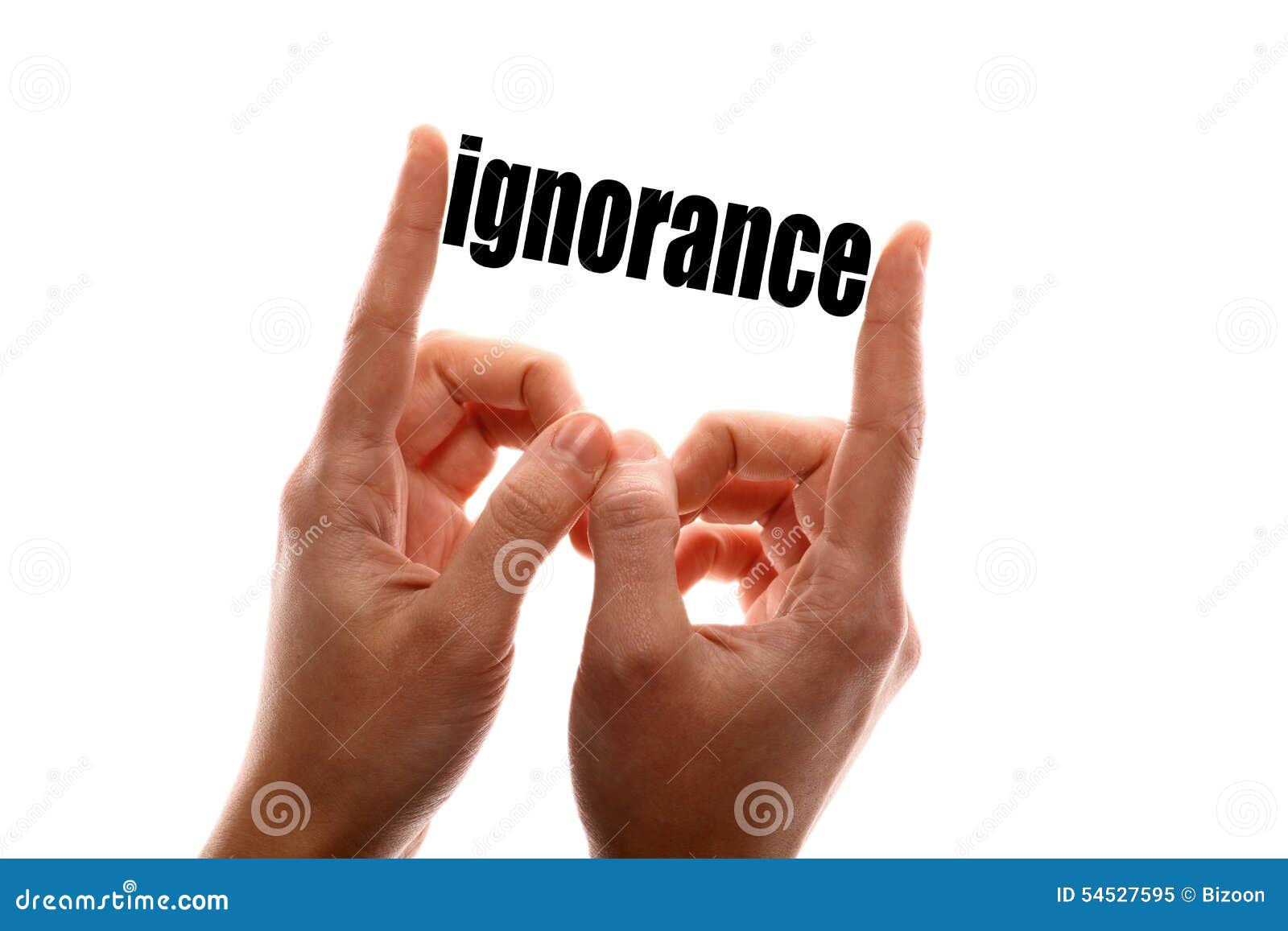 Smaller ignorance stock image. Image of neglect, word - 54527595