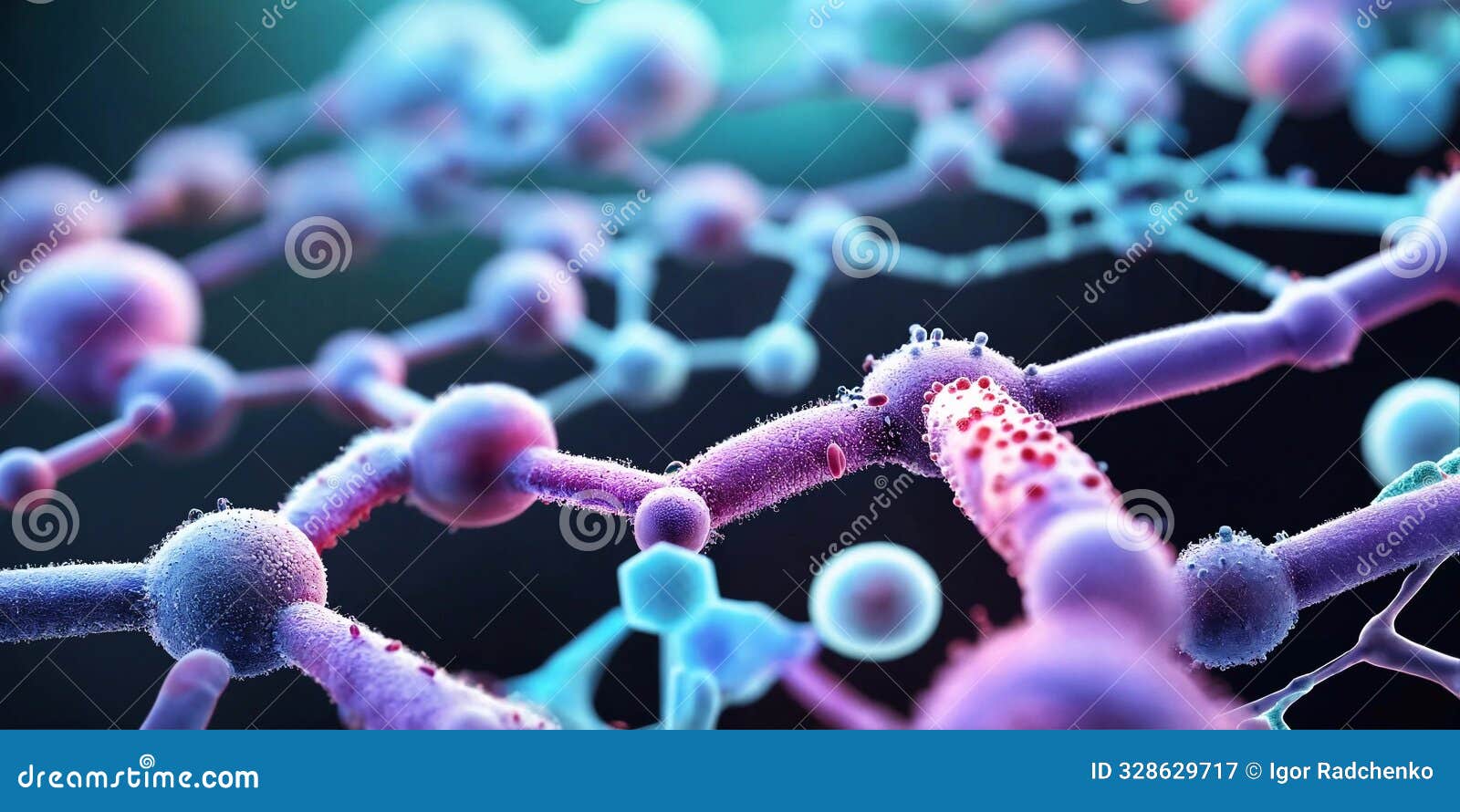 Molecular Bacterial Structure, Virus Concept Design,electron Microscope ...