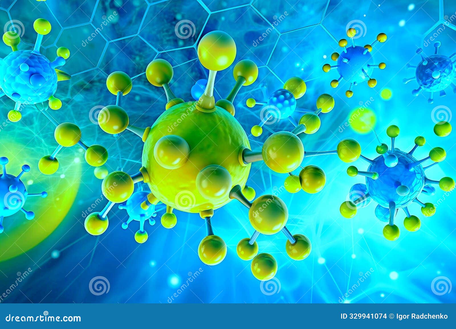 Molecular Bacterial Structure,virus Concept Design,electron Microscope ...